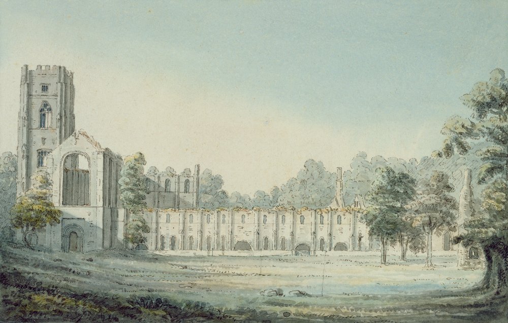 Fountains Abbey by Moses Griffith: Buy fine art print